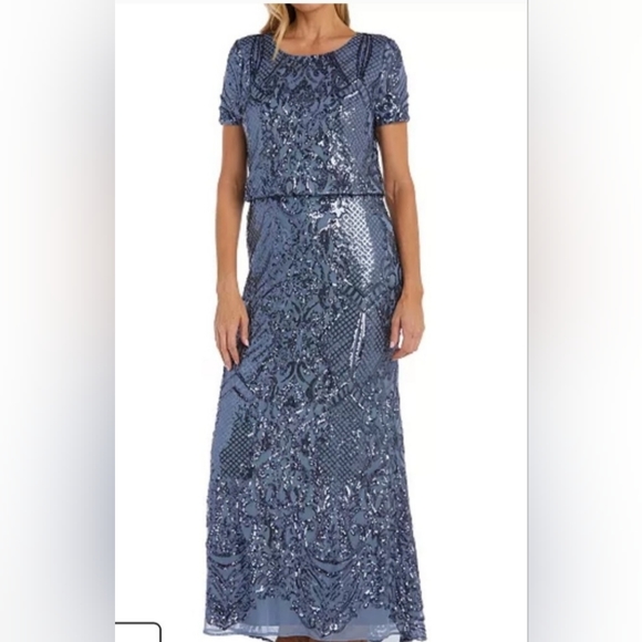 R & M Richards | Dresses | Rm Richards Womens Sequin Embellished Short ...